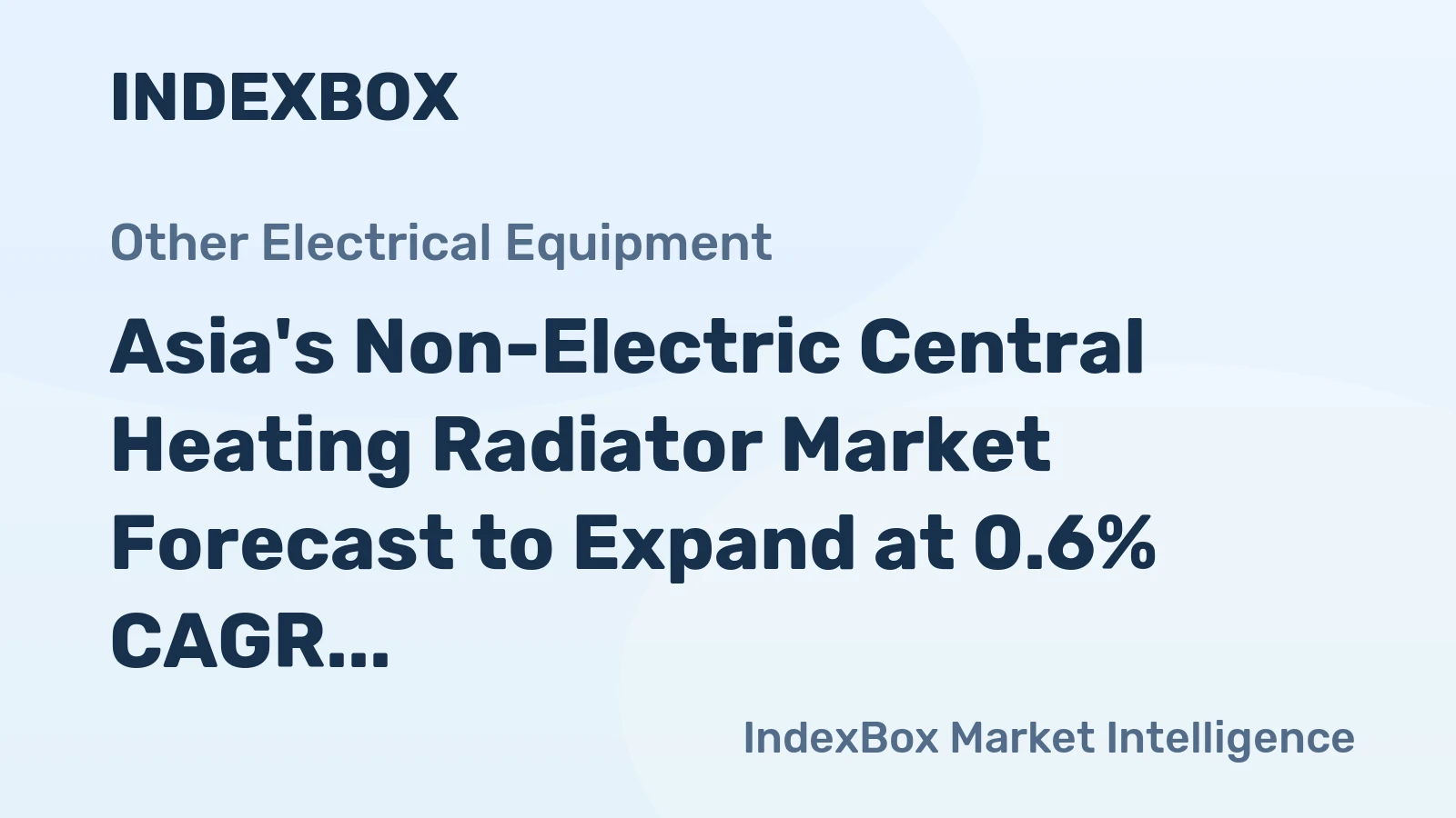 Asia's Non-Electric Central Heating Radiator Market Forecast to Expand at 0.6% CAGR Through 2035