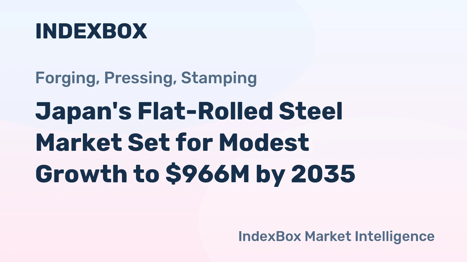 Japan's Flat-Rolled Steel Market Set for Modest Growth to $966M by 2035