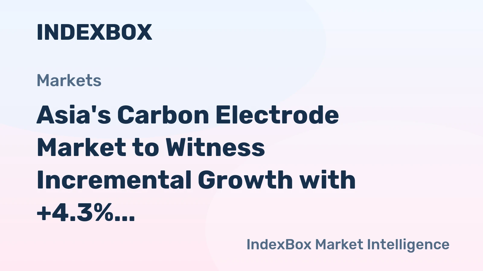 Asia's Carbon Electrode Market to Witness Incremental Growth with +4.3% CAGR Over Next Decade
