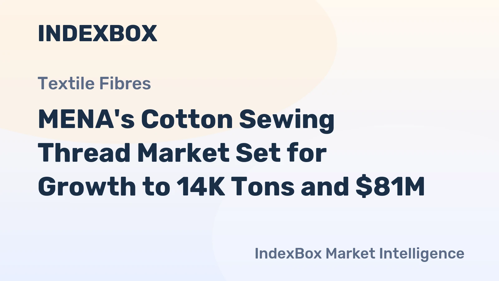 MENA's Cotton Sewing Thread Market Set for Growth to 14K Tons and $81M