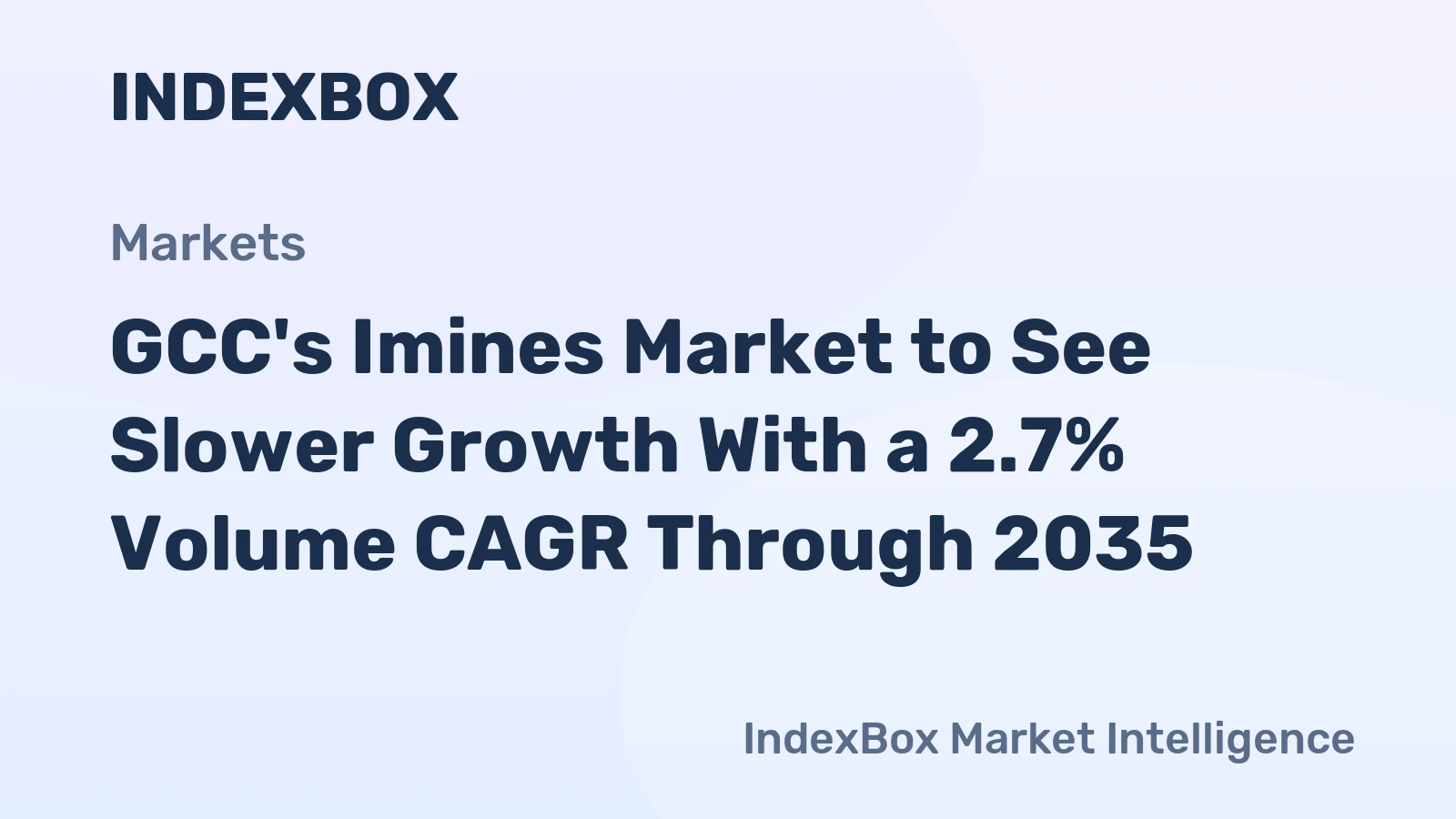 GCC's Imines Market to See Slower Growth With a 2.7% Volume CAGR Through 2035