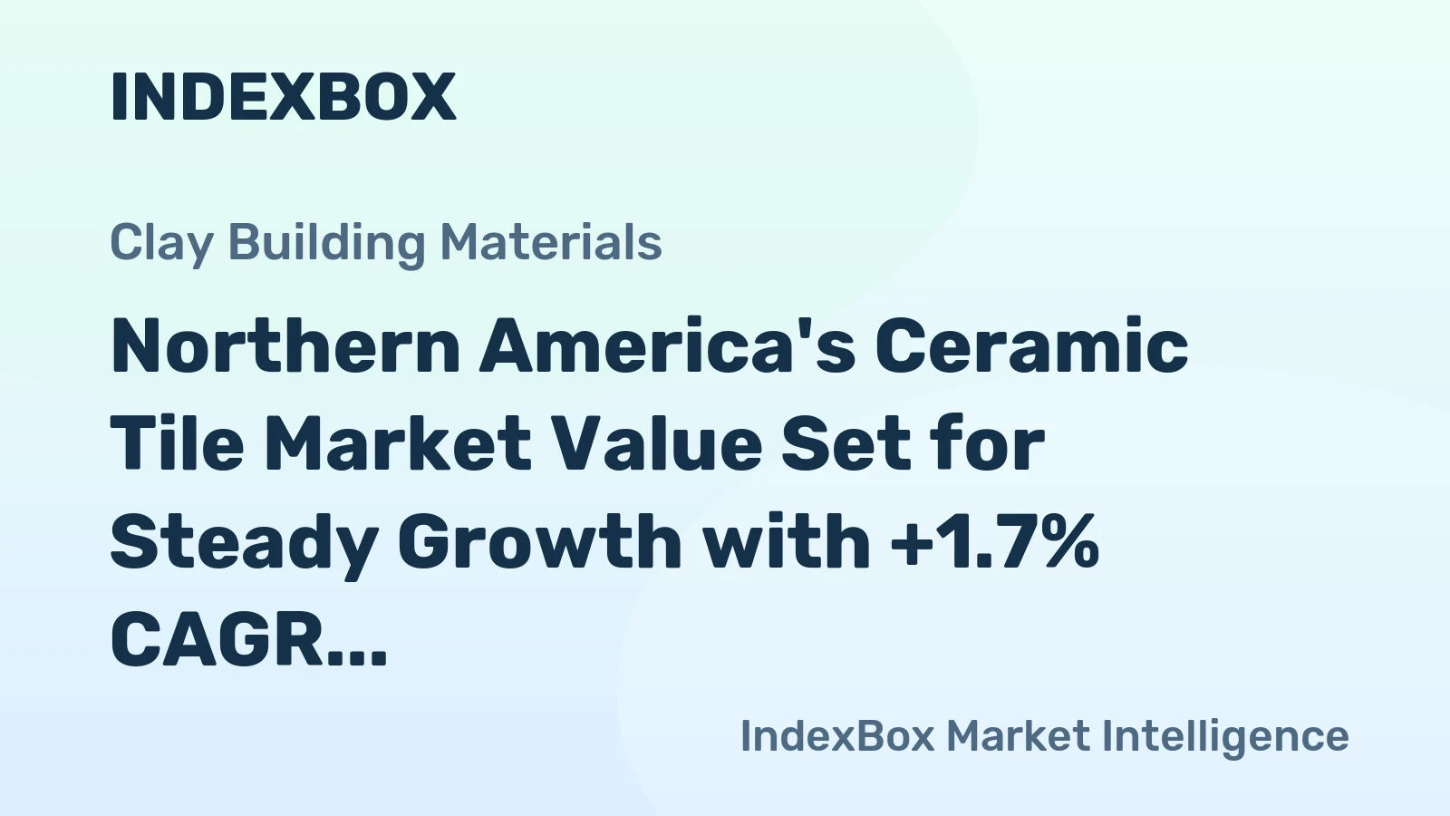 Northern America's Ceramic Tile Market Value Set for Steady Growth with +1.7% CAGR