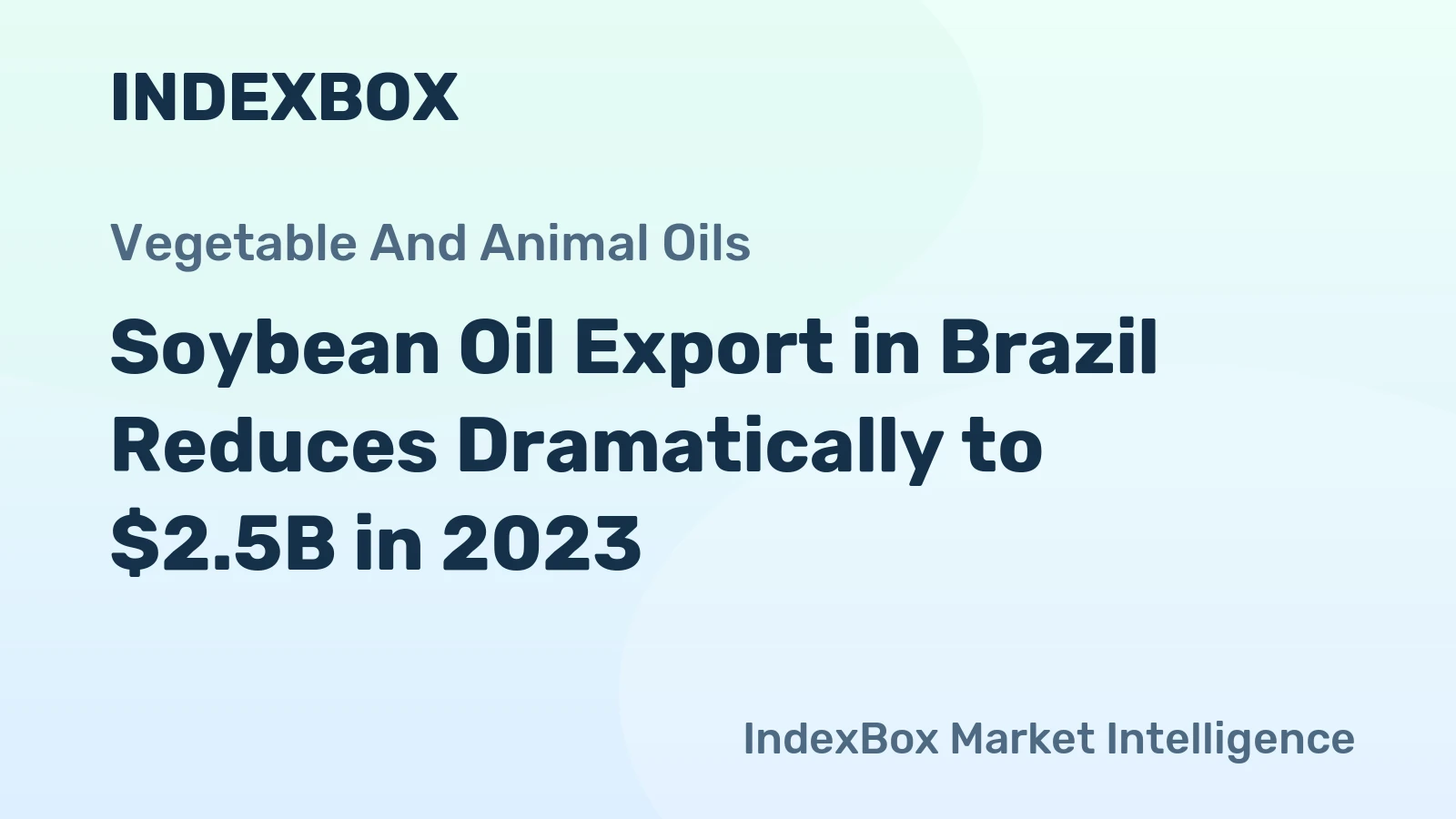 Soybean Oil Export in Brazil Reduces Dramatically to $2.5B in 2023