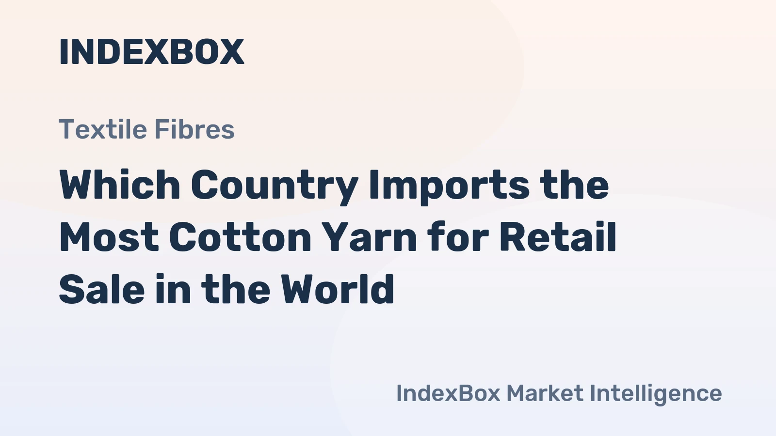 Which Country Imports the Most Cotton Yarn for Retail Sale in the World?