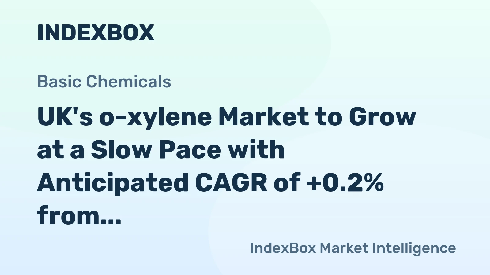 UK's o-xylene Market to Grow at a Slow Pace with Anticipated CAGR of +0.2% from 2024 to 2035