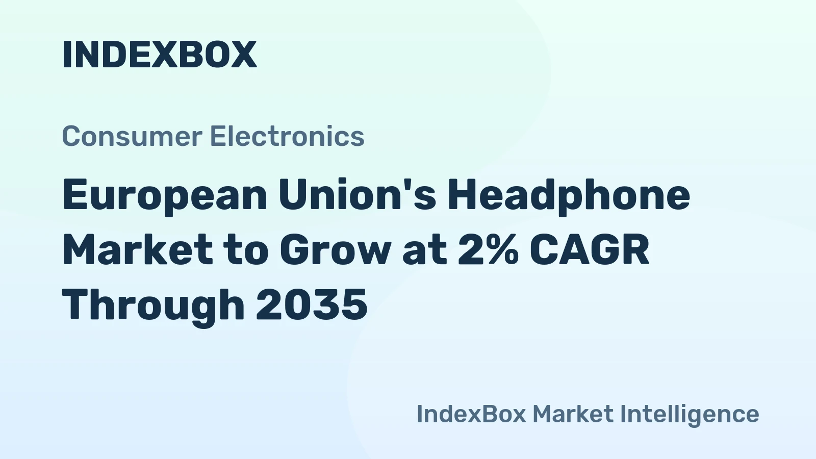 European Union's Headphone Market to Grow at 2% CAGR Through 2035