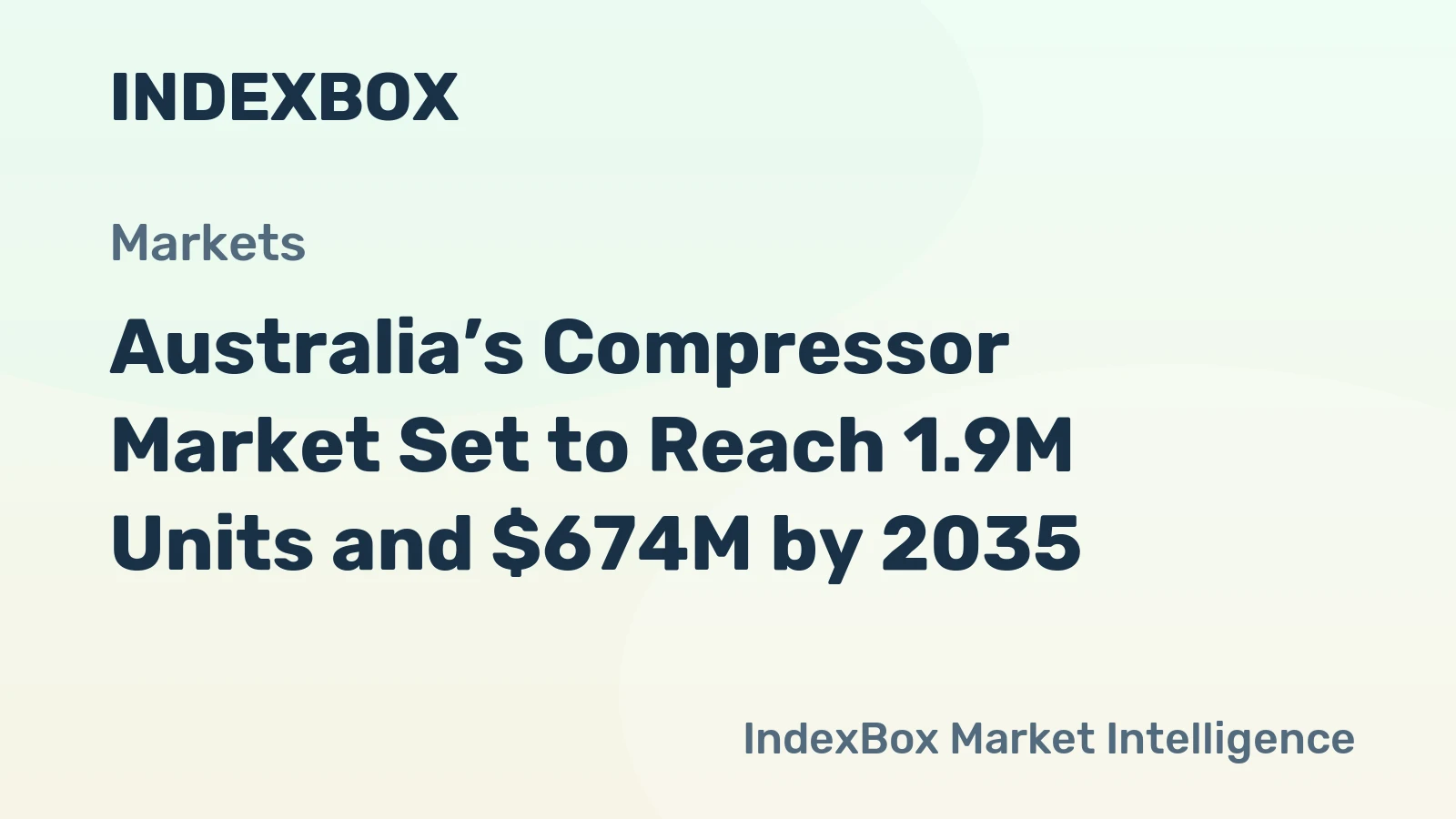 Australia’s Compressor Market Set to Reach 1.9M Units and $674M by 2035