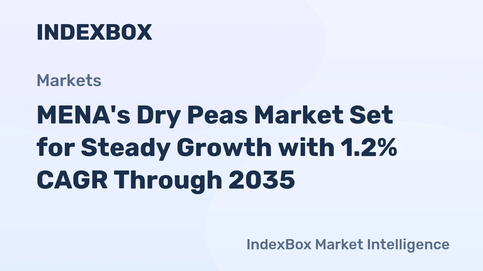 MENA's Dry Peas Market Set for Steady Growth with 1.2% CAGR Through 2035