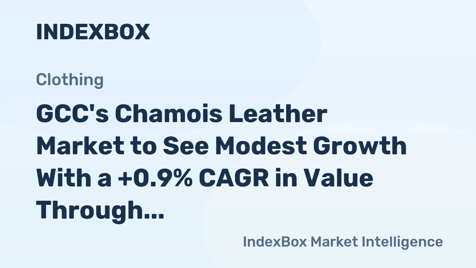 GCC's Chamois Leather Market to See Modest Growth With a +0.9% CAGR in Value Through 2035