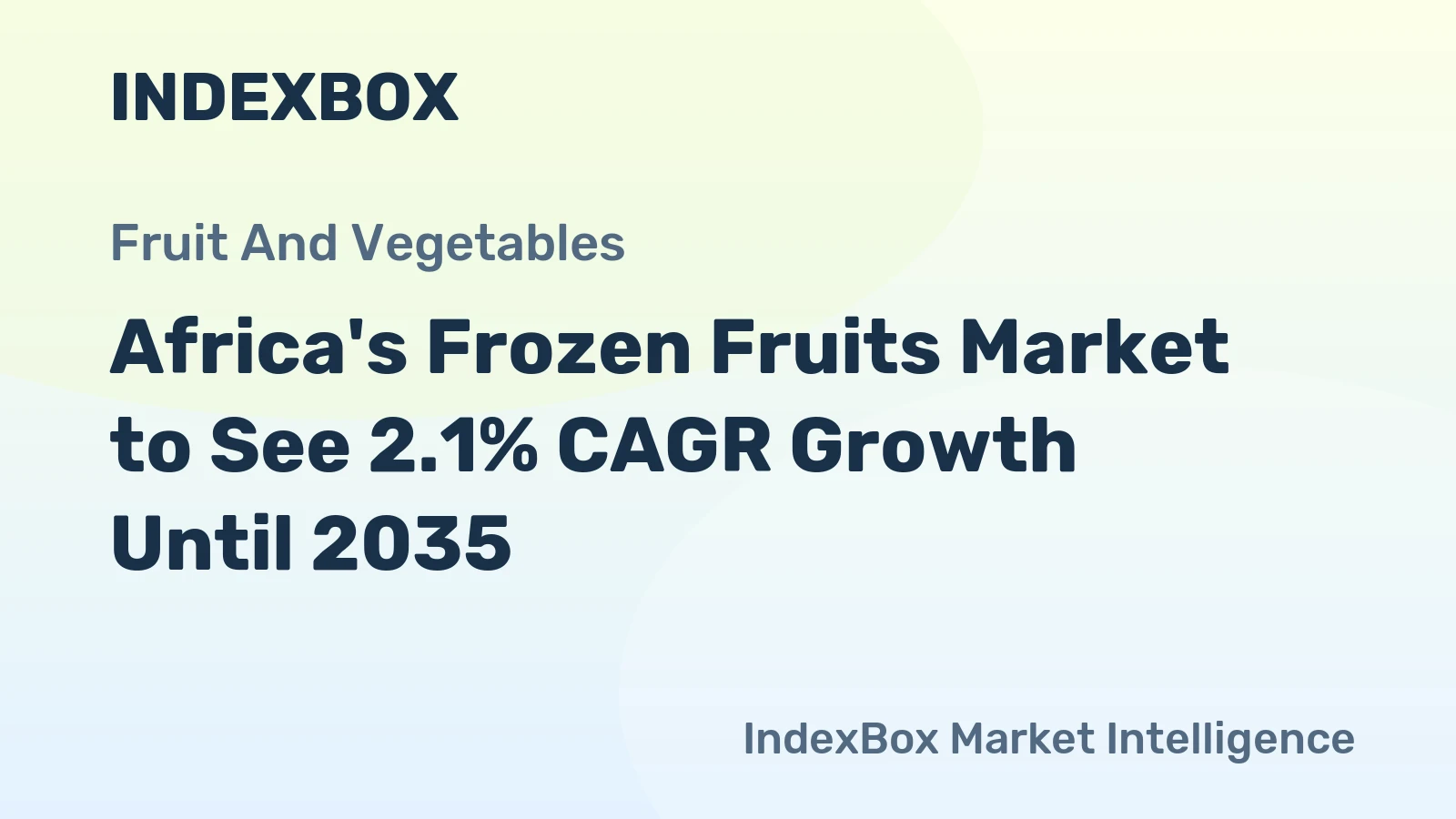 Africa's Frozen Fruits Market to See 2.1% CAGR Growth Until 2035