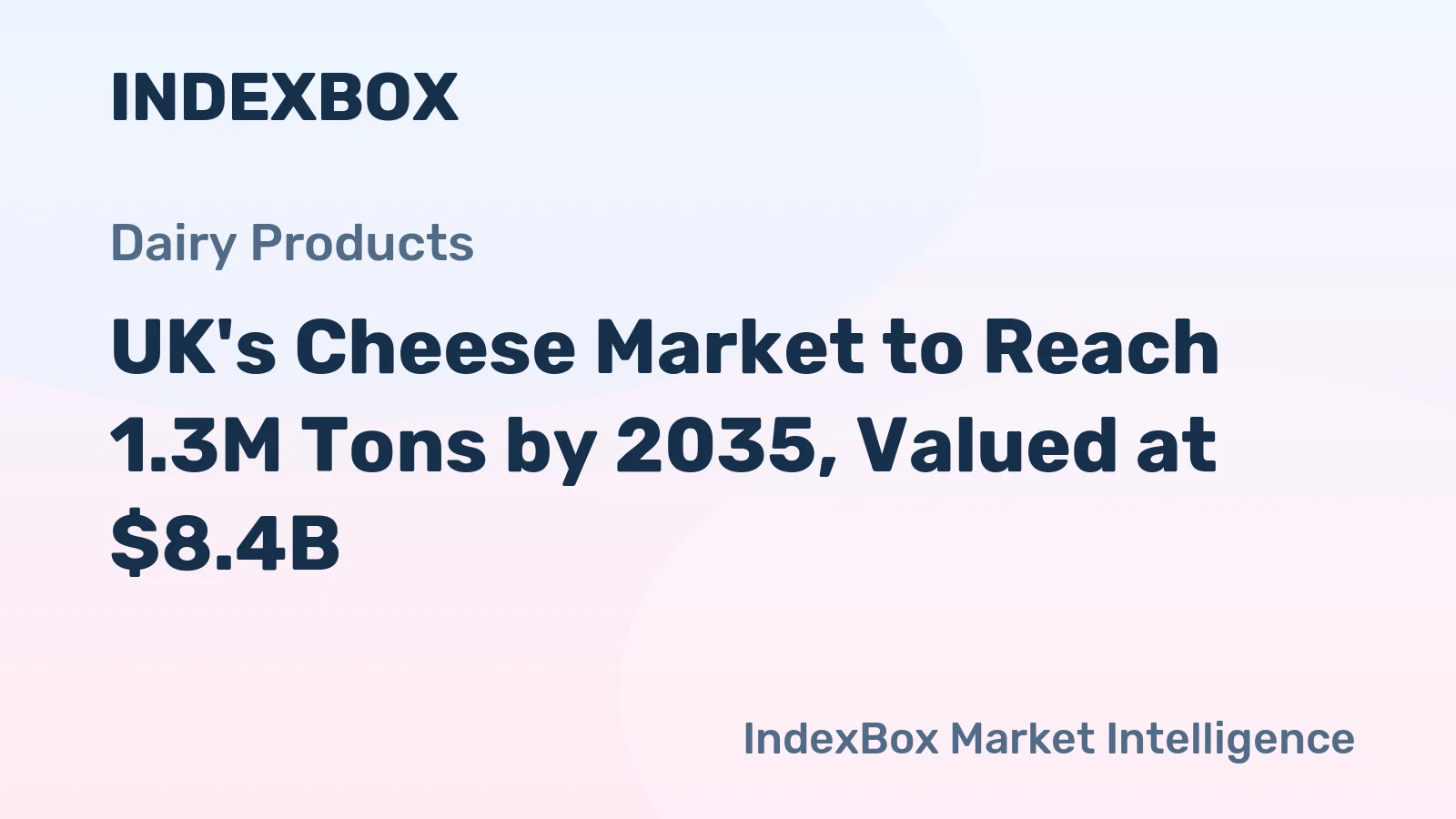 UK's Cheese Market to Reach 1.3M Tons by 2035, Valued at $8.4B