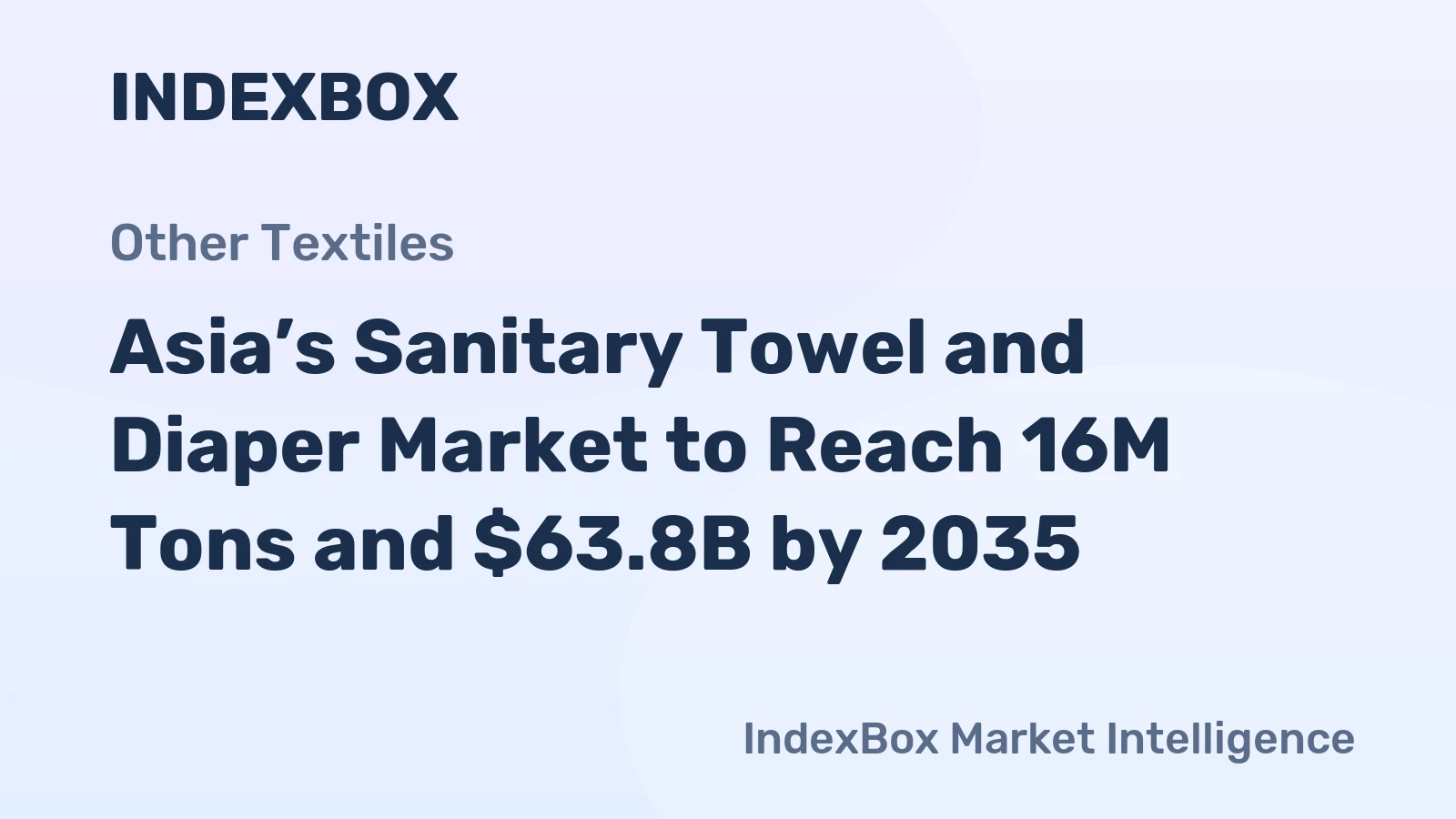 Asia’s Sanitary Towel and Diaper Market to Reach 16M Tons and $63.8B by 2035