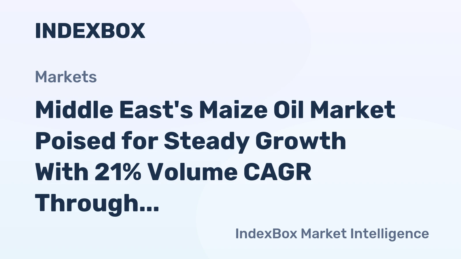 Middle East's Maize Oil Market Poised for Steady Growth With 21% Volume CAGR Through 2035
