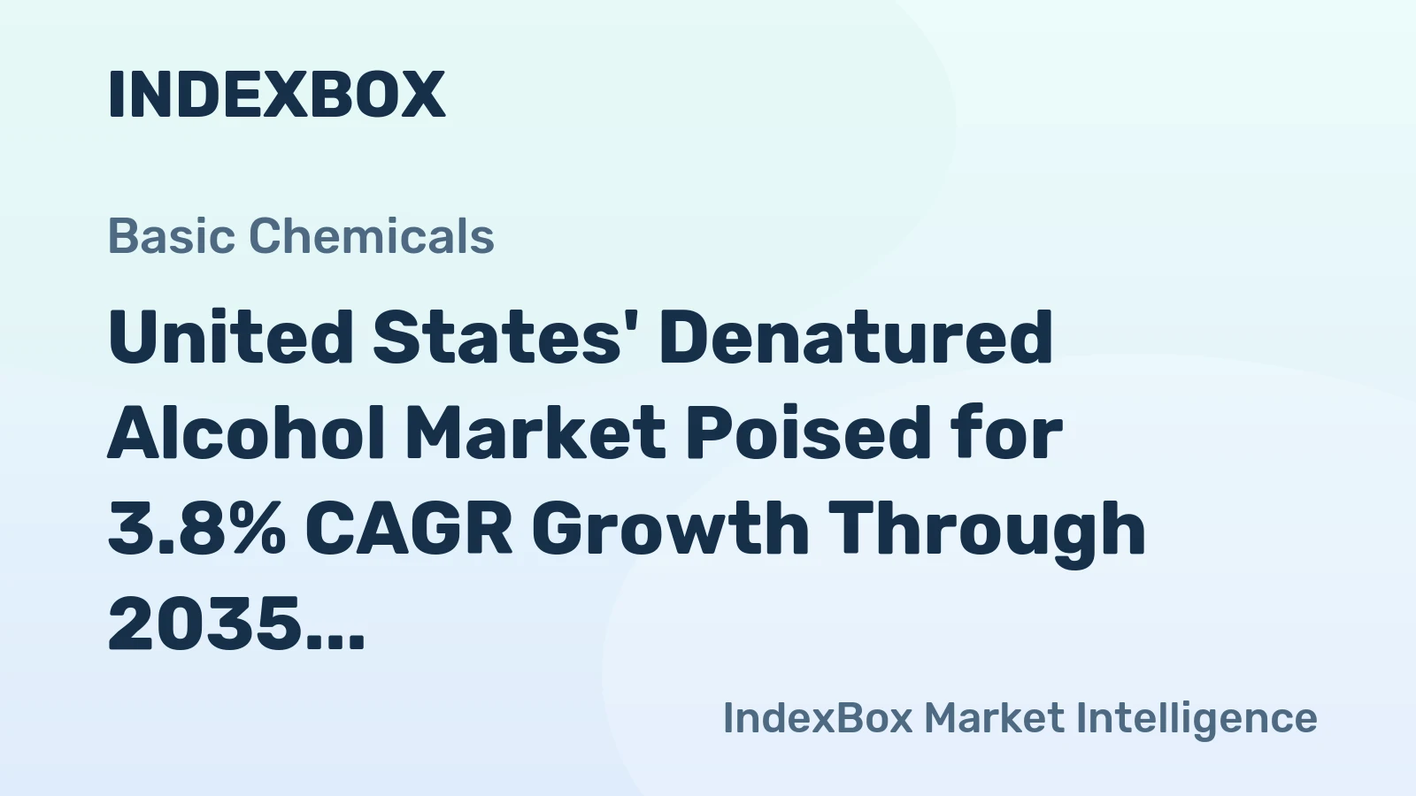 United States' Denatured Alcohol Market Poised for 3.8% CAGR Growth Through 2035
