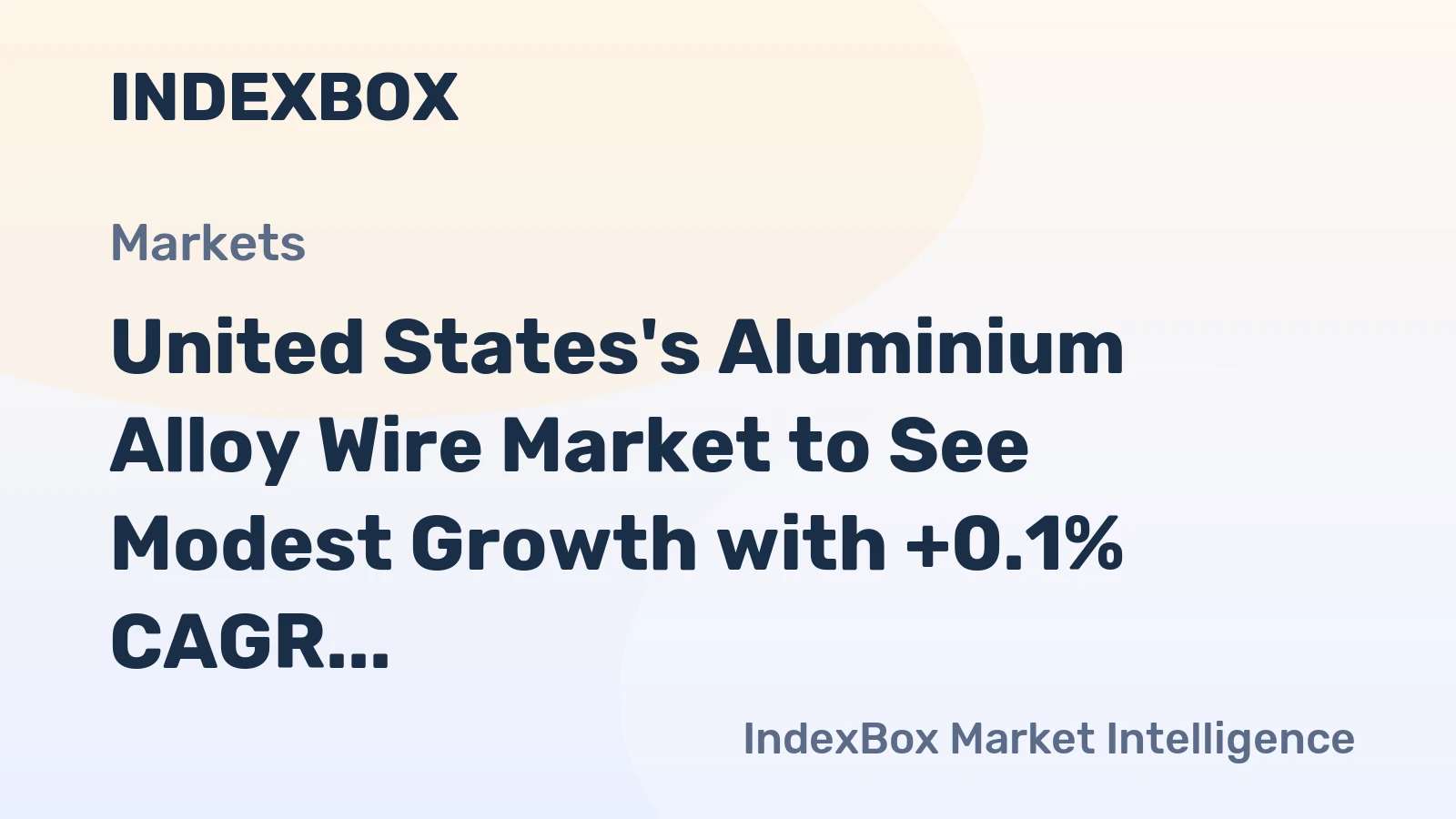 United States's Aluminium Alloy Wire Market to See Modest Growth with +0.1% CAGR over Next Decade