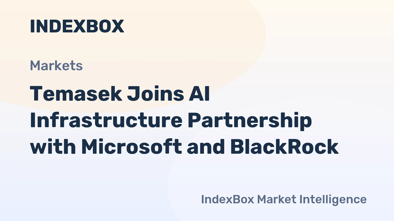Temasek Joins AI Infrastructure Partnership with Microsoft and BlackRock
