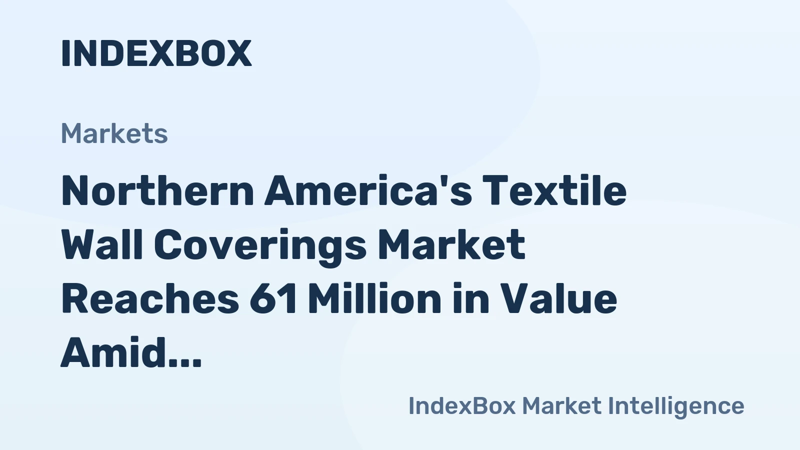 Northern America's Textile Wall Coverings Market Reaches 61 Million in Value Amid Surging Demand