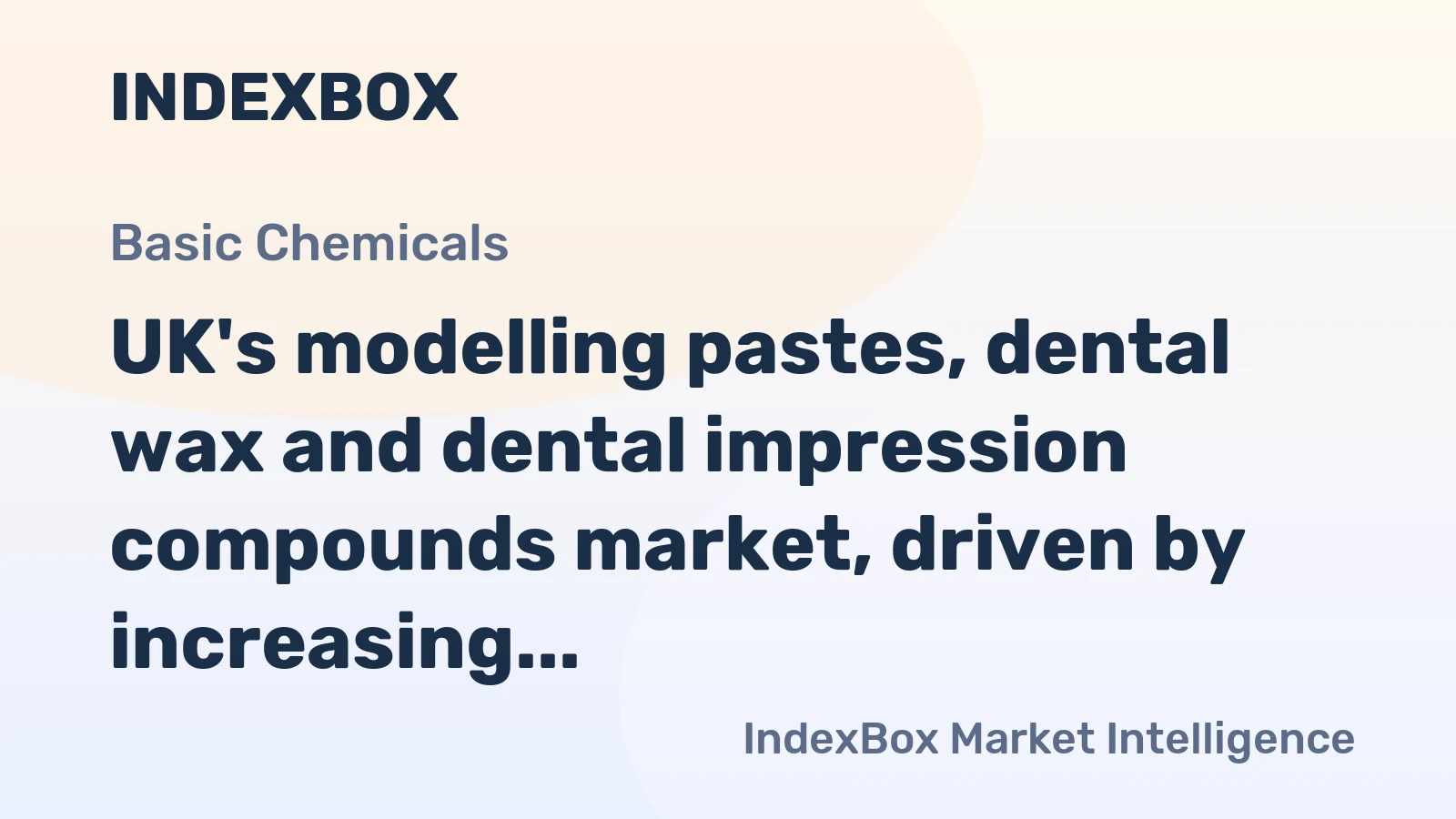 UK's modelling pastes, dental wax and dental impression compounds market, driven by increasing demand, is projected to grow to 6.9K tons in volume and $46M in value by 2035.