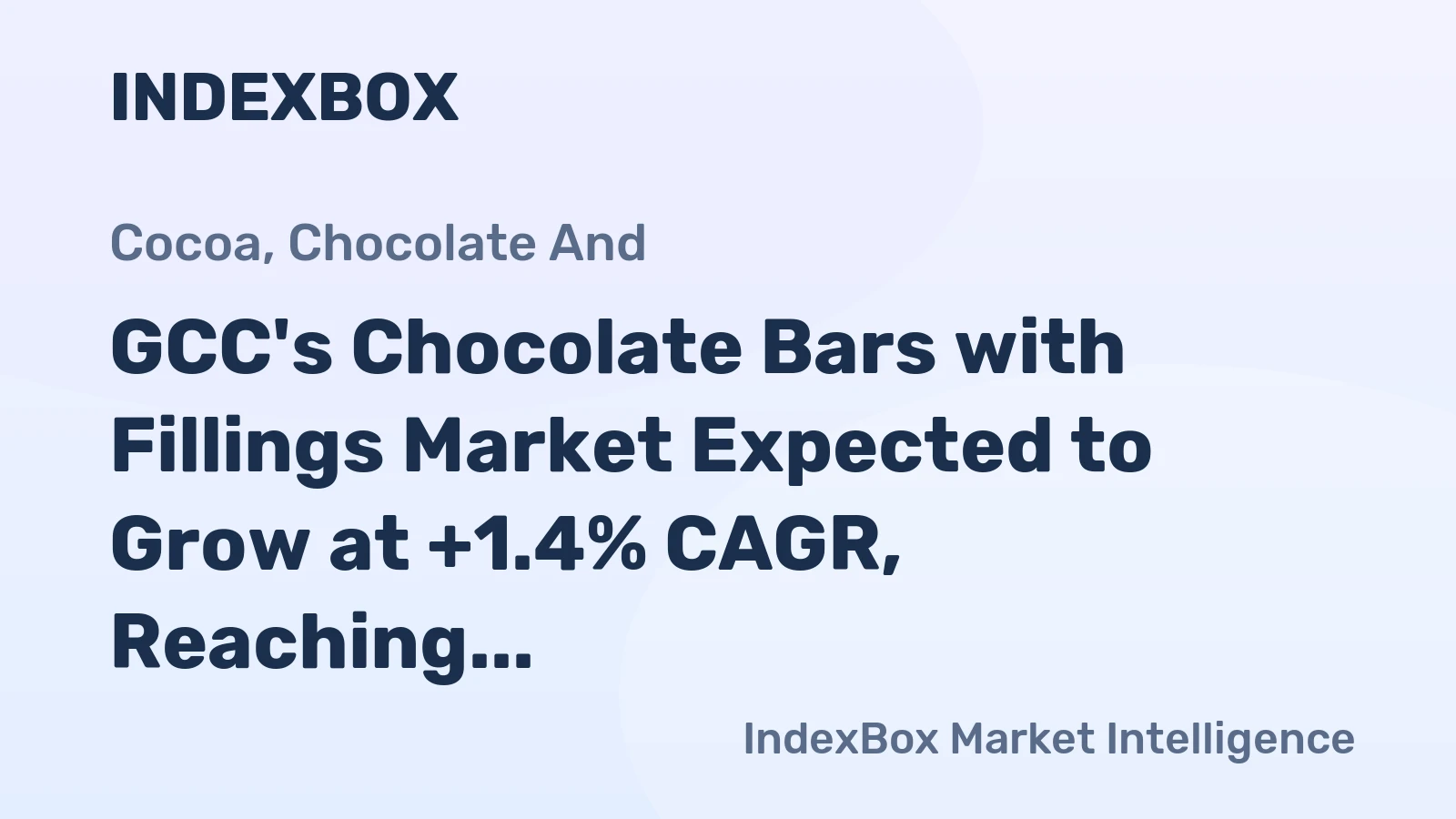 GCC's Chocolate Bars with Fillings Market Expected to Grow at +1.4% CAGR, Reaching 162K Tons and $841M by 2035