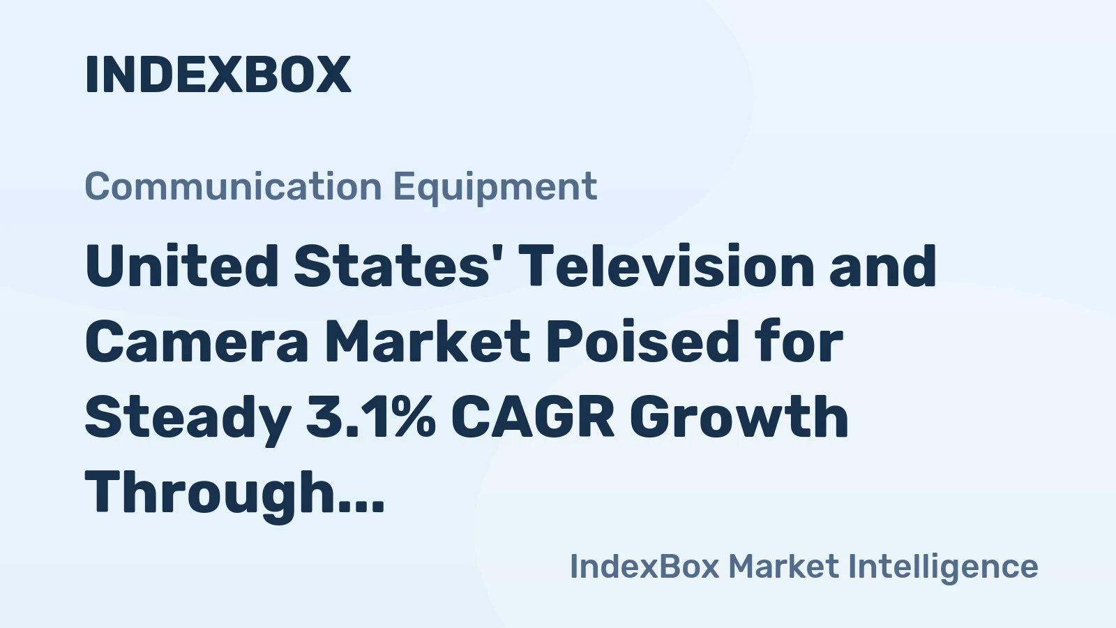 United States' Television and Camera Market Poised for Steady 3.1% CAGR Growth Through 2035