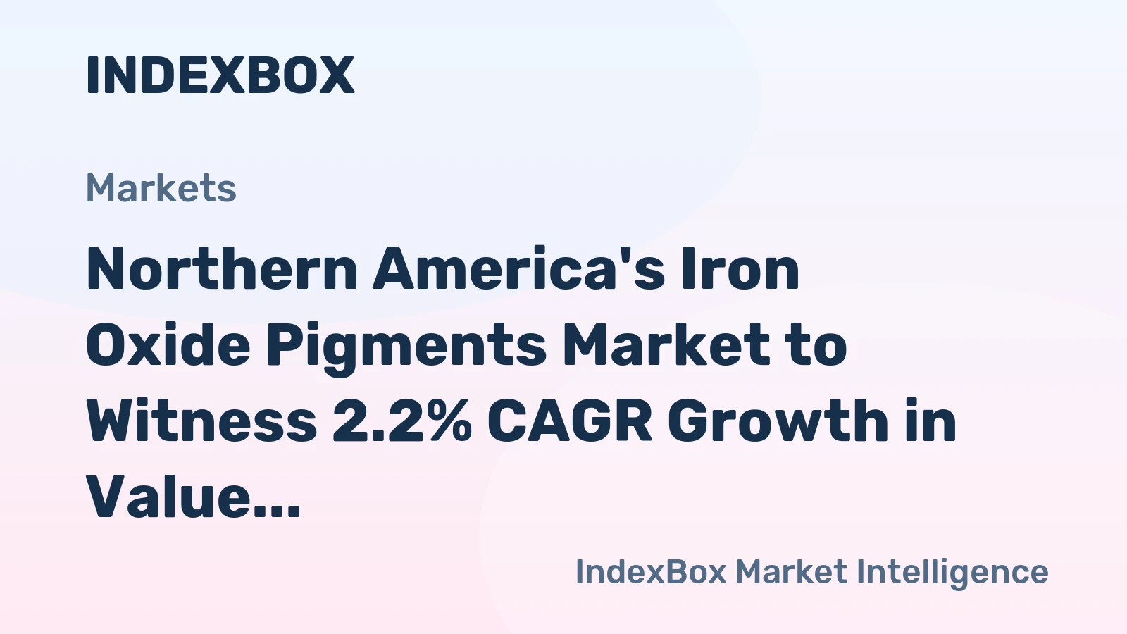 Northern America's Iron Oxide Pigments Market to Witness 2.2% CAGR Growth in Value by 2035