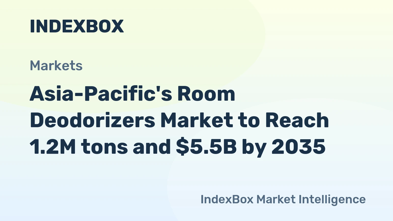 Asia-Pacific's Room Deodorizers Market to Reach 1.2M tons and $5.5B by 2035