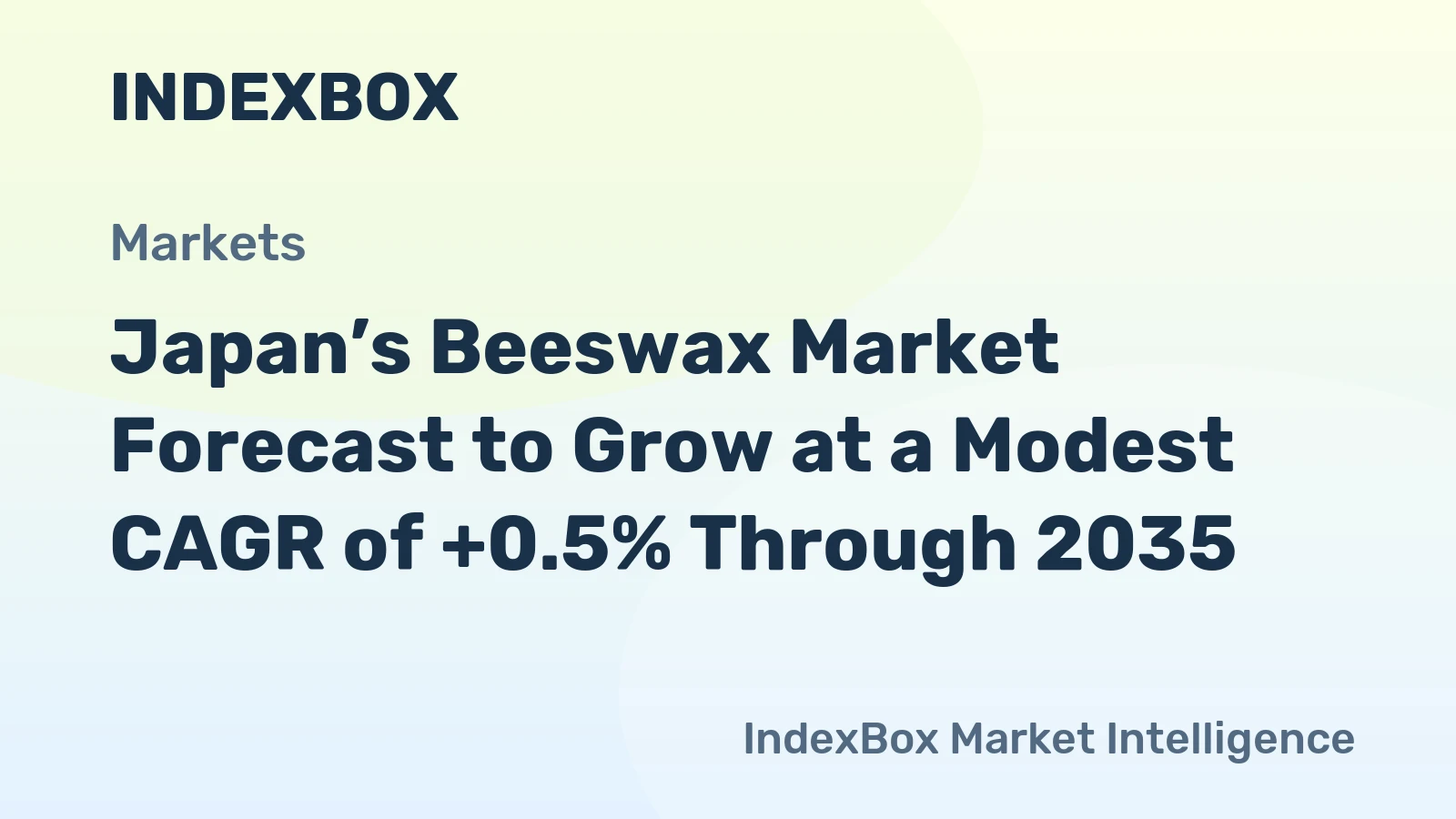 Japan’s Beeswax Market Forecast to Grow at a Modest CAGR of +0.5% Through 2035
