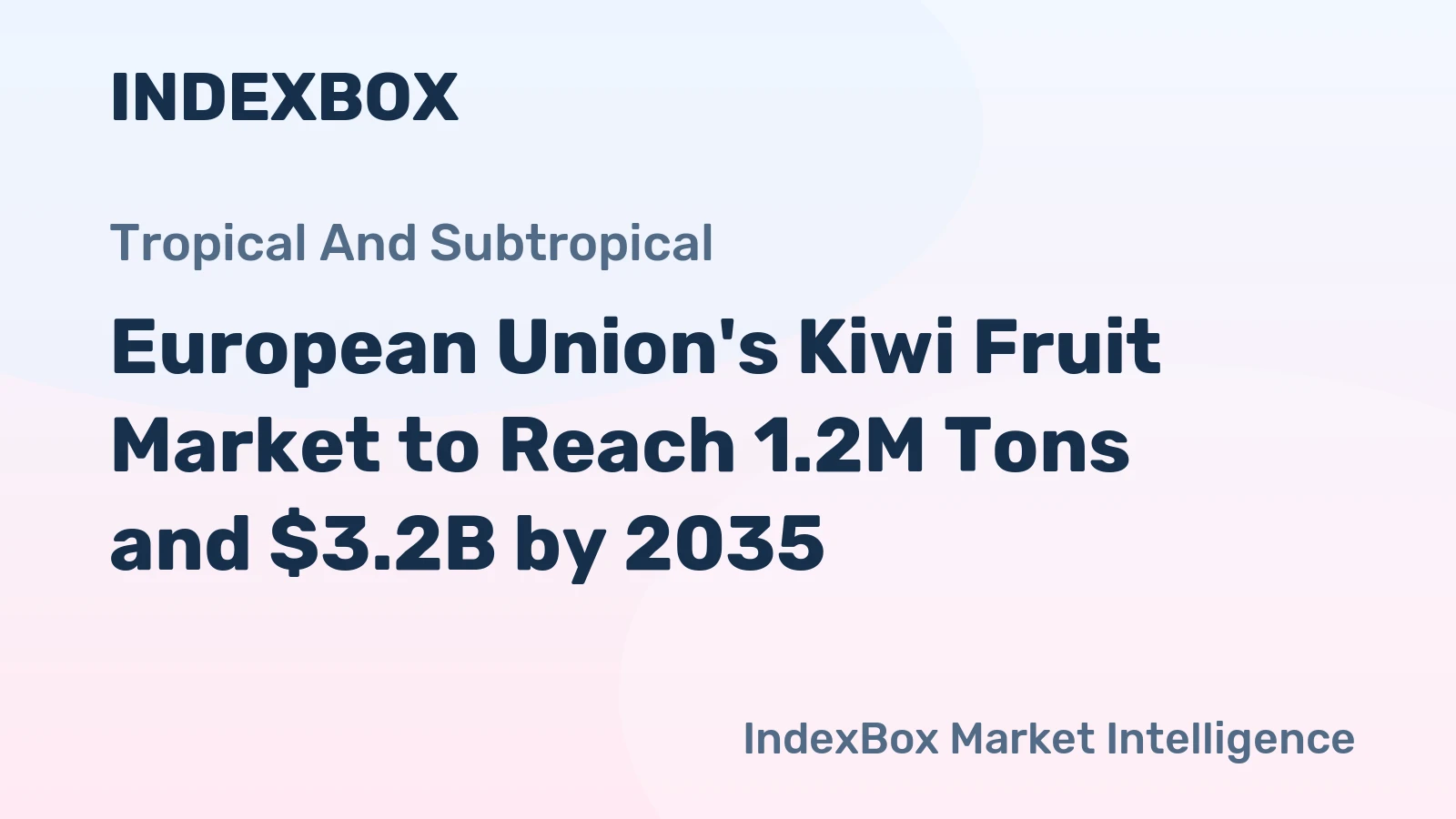 European Union's Kiwi Fruit Market to Reach 1.2M Tons and $3.2B by 2035