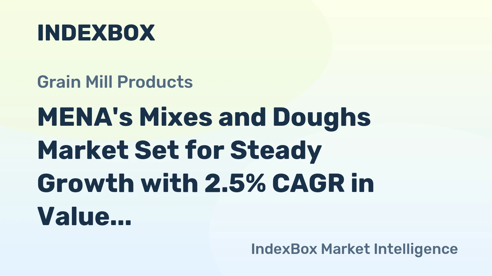MENA's Mixes and Doughs Market Set for Steady Growth with 2.5% CAGR in Value Through 2035