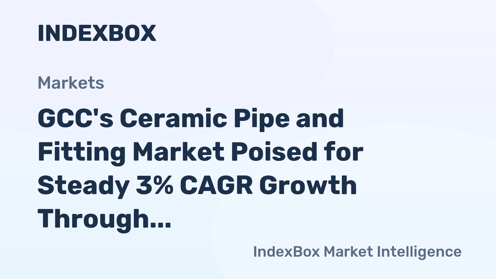 GCC's Ceramic Pipe and Fitting Market Poised for Steady 3% CAGR Growth Through 2035