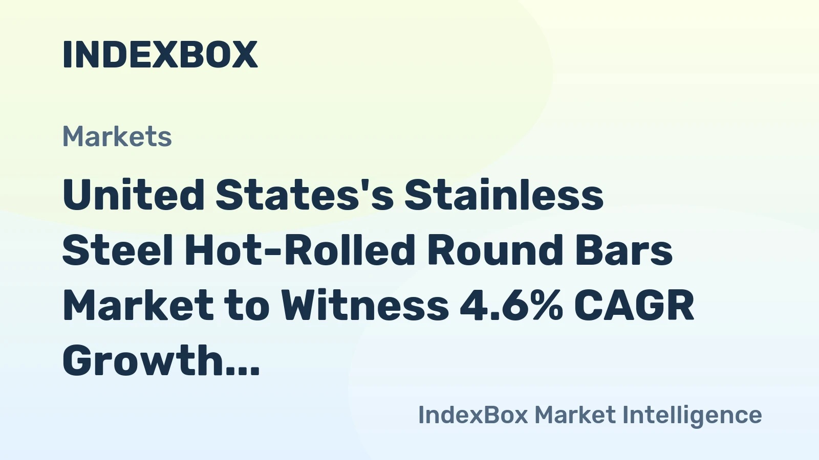 United States's Stainless Steel Hot-Rolled Round Bars Market to Witness 4.6% CAGR Growth until 2035