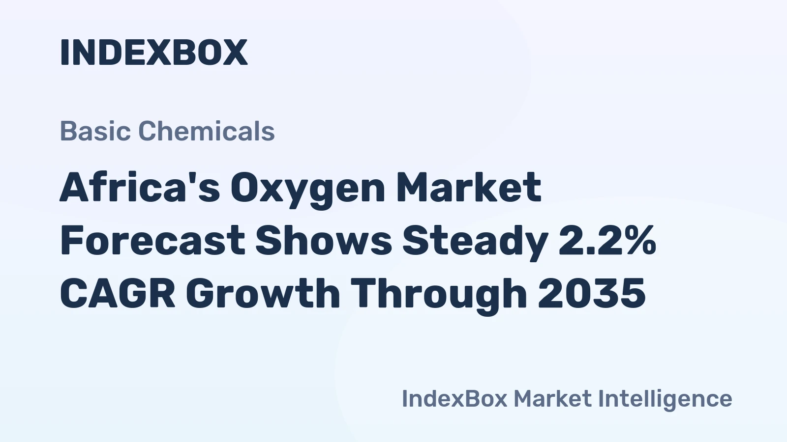 Africa's Oxygen Market Forecast Shows Steady 2.2% CAGR Growth Through 2035