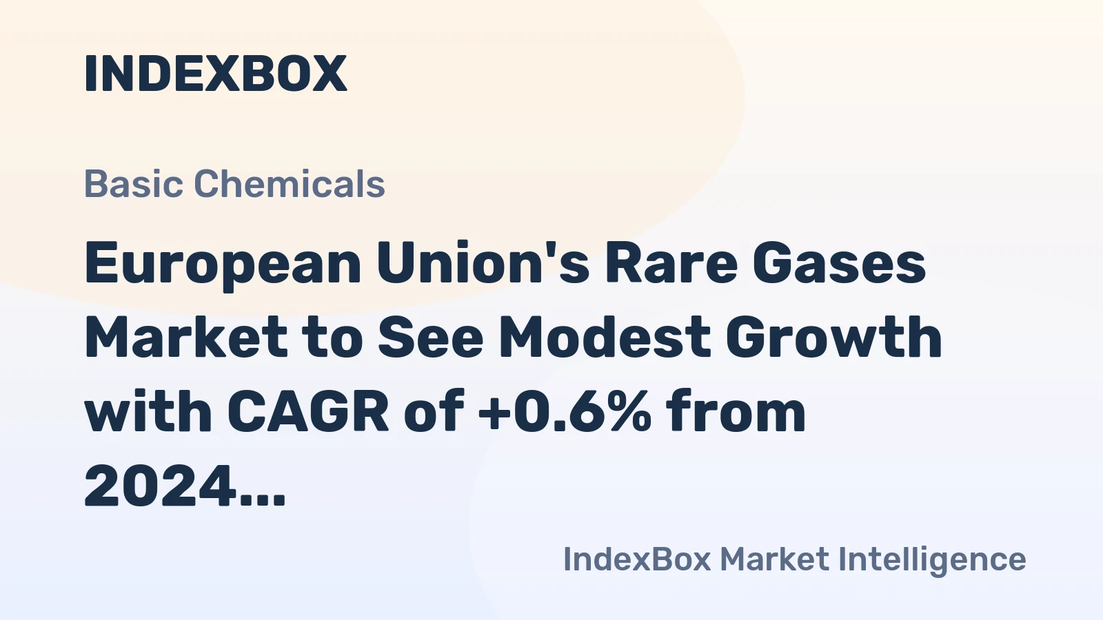 European Union's Rare Gases Market to See Modest Growth with CAGR of +0.6% from 2024 to 2035