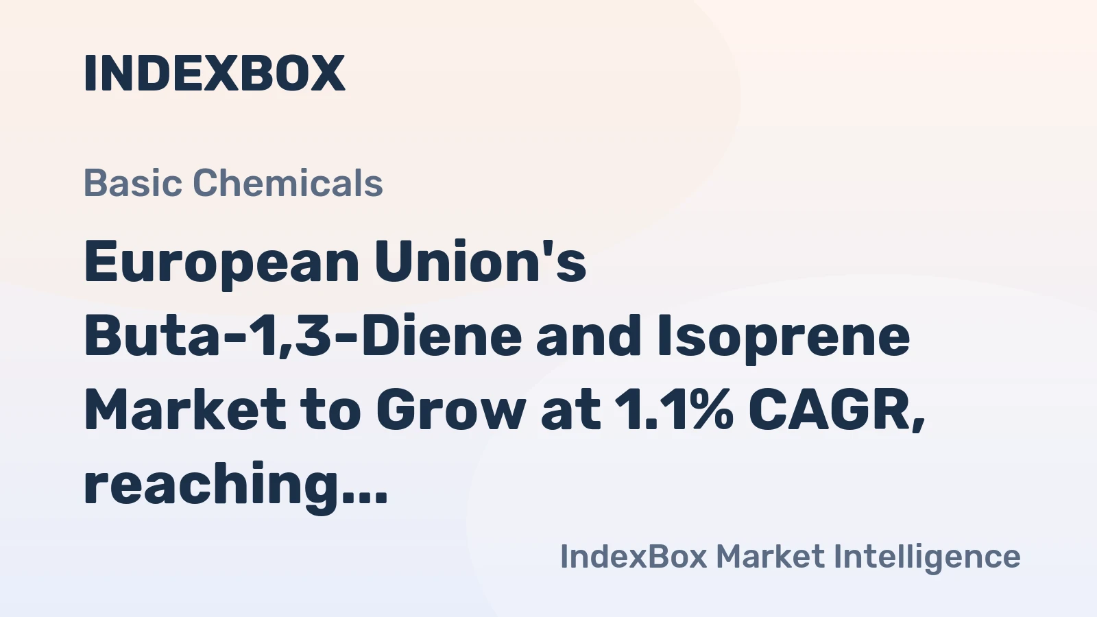 European Union's Buta-1,3-Diene and Isoprene Market to Grow at 1.1% CAGR, reaching $3.5B by 2035