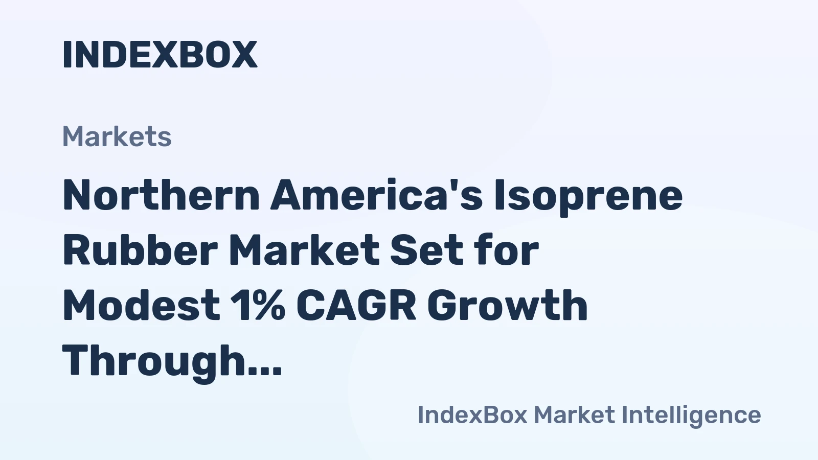Northern America's Isoprene Rubber Market Set for Modest 1% CAGR Growth Through 2035