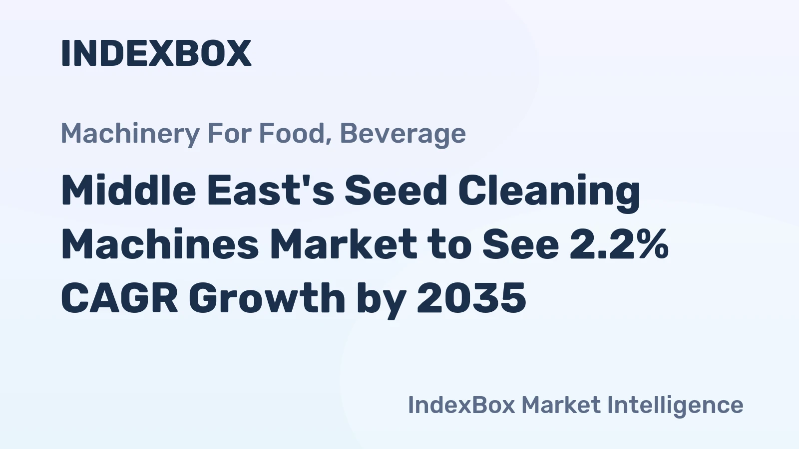Middle East's Seed Cleaning Machines Market to See 2.2% CAGR Growth by 2035