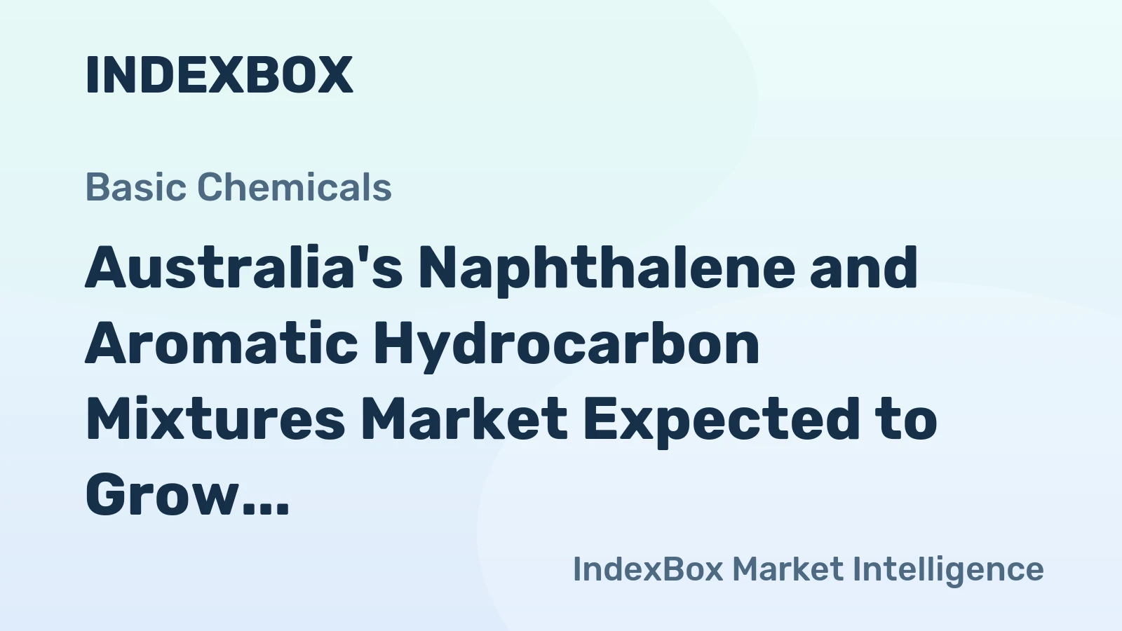 Australia's Naphthalene and Aromatic Hydrocarbon Mixtures Market Expected to Grow with a CAGR of +1.7% by 2035
