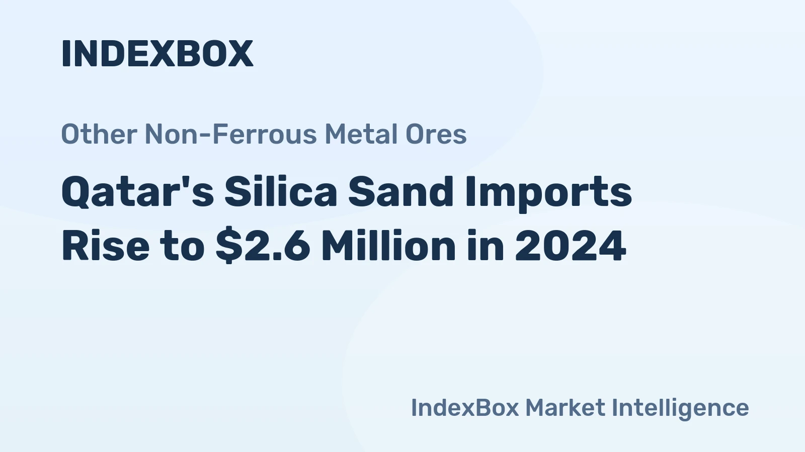Qatar's Silica Sand Imports Rise to $2.6 Million in 2024