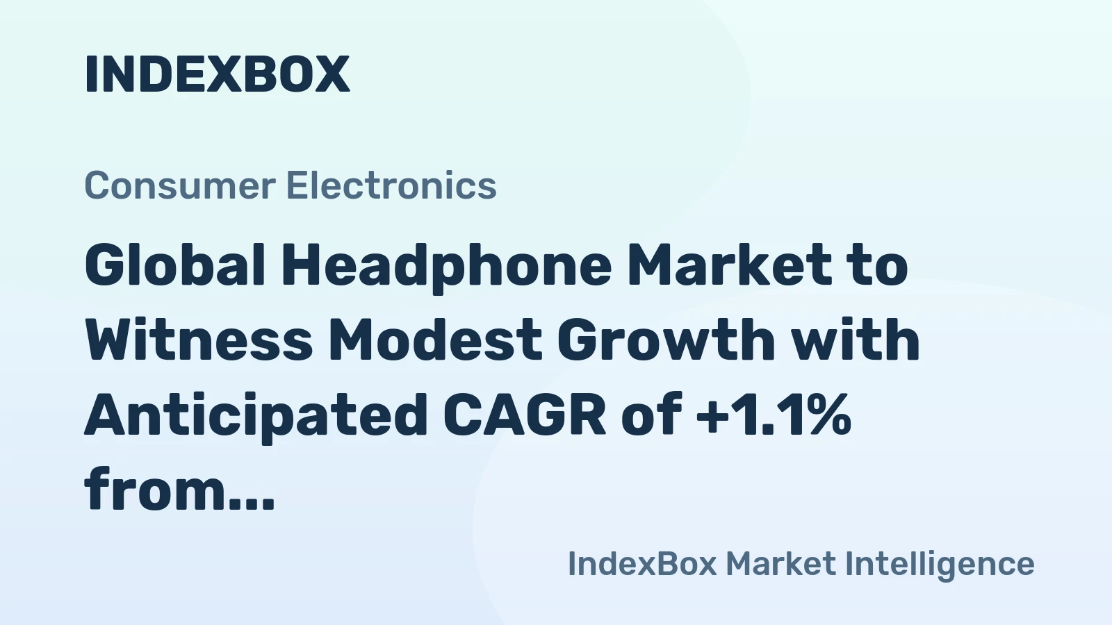 Global Headphone Market to Witness Modest Growth with Anticipated CAGR of +1.1% from 2024 to 2035