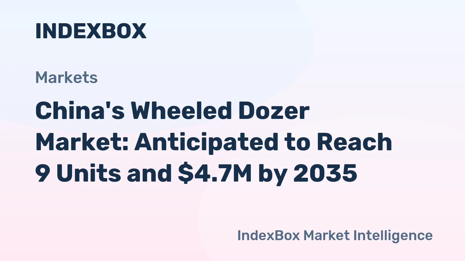 China's Wheeled Dozer Market: Anticipated to Reach 9 Units and $4.7M by 2035