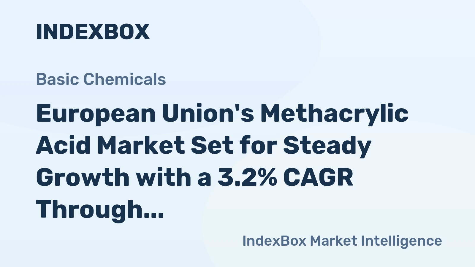 European Union's Methacrylic Acid Market Set for Steady Growth with a 3.2% CAGR Through 2035