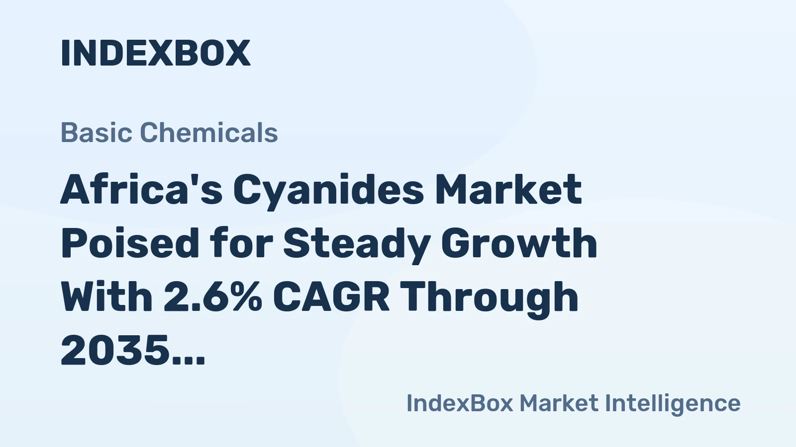 Africa's Cyanides Market Poised for Steady Growth With 2.6% CAGR Through 2035