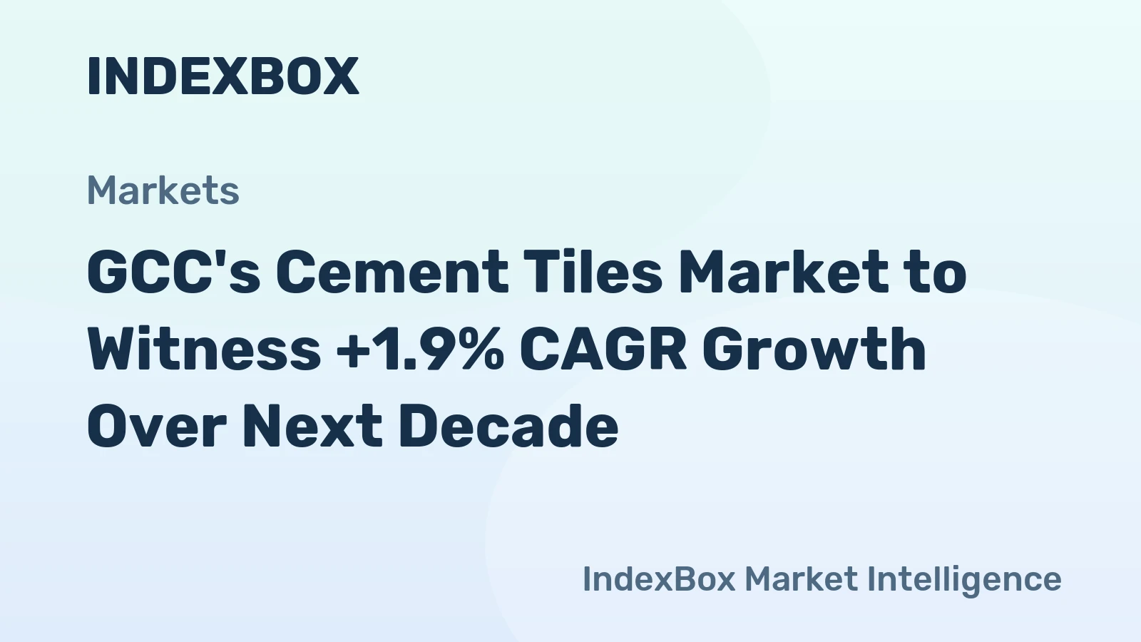 GCC's Cement Tiles Market to Witness +1.9% CAGR Growth Over Next Decade