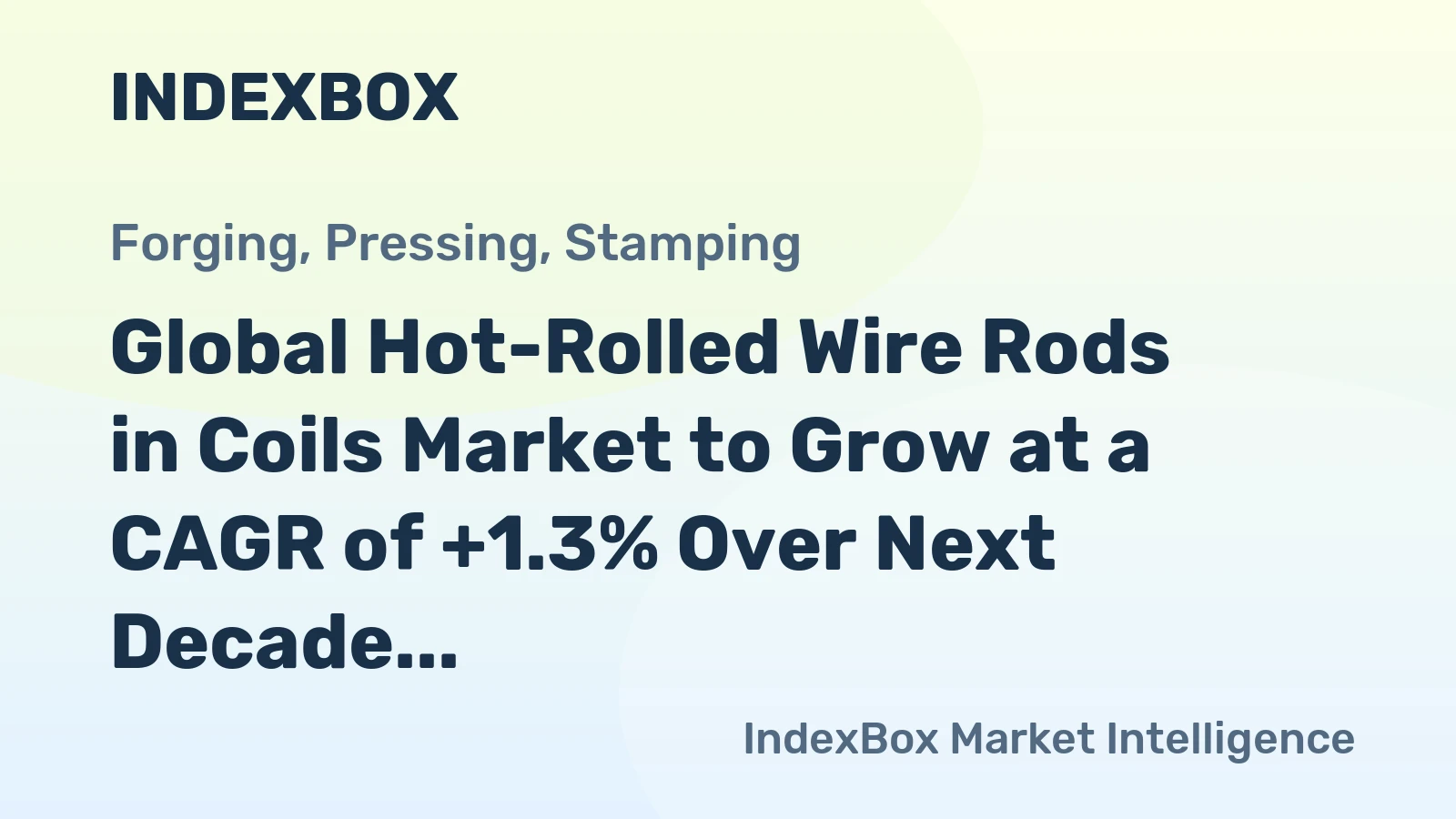 Global Hot-Rolled Wire Rods in Coils Market to Grow at a CAGR of +1.3% Over Next Decade