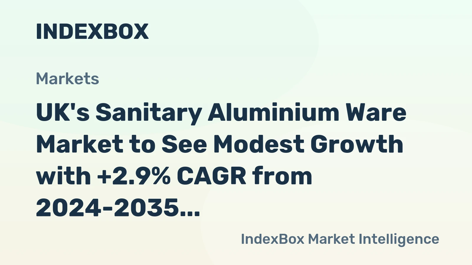 UK's Sanitary Aluminium Ware Market to See Modest Growth with +2.9% CAGR from 2024-2035