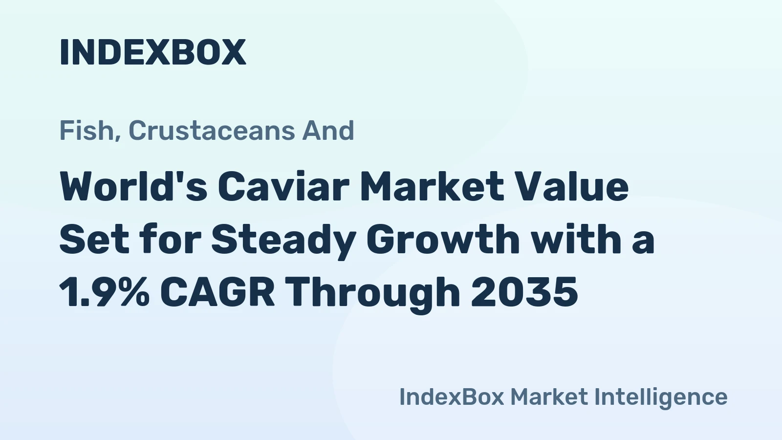 World's Caviar Market Value Set for Steady Growth with a 1.9% CAGR Through 2035