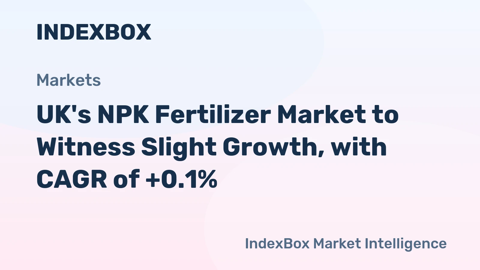 UK's NPK Fertilizer Market to Witness Slight Growth, with CAGR of +0.1%