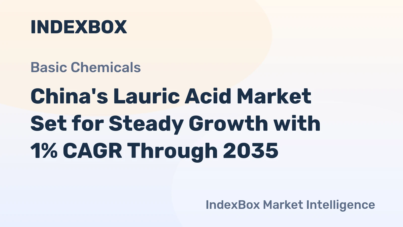 China's Lauric Acid Market Set for Steady Growth with 1% CAGR Through 2035