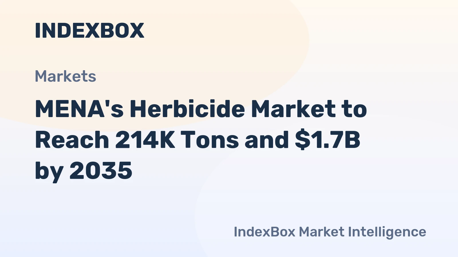 MENA's Herbicide Market to Reach 214K Tons and $1.7B by 2035