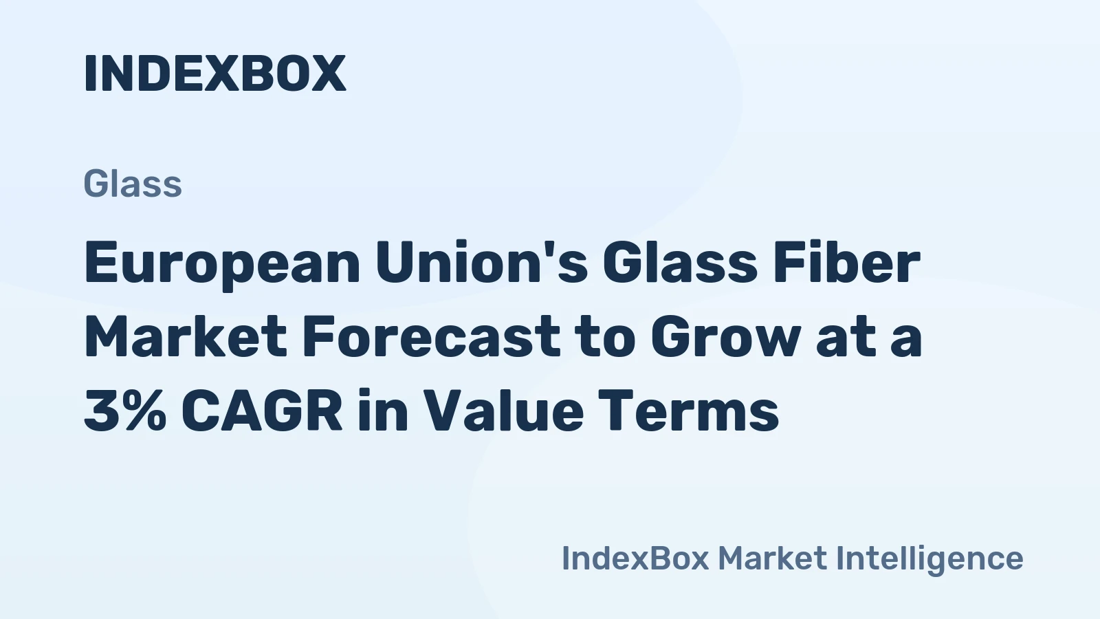 European Union's Glass Fiber Market Forecast to Grow at a 3% CAGR in Value Terms